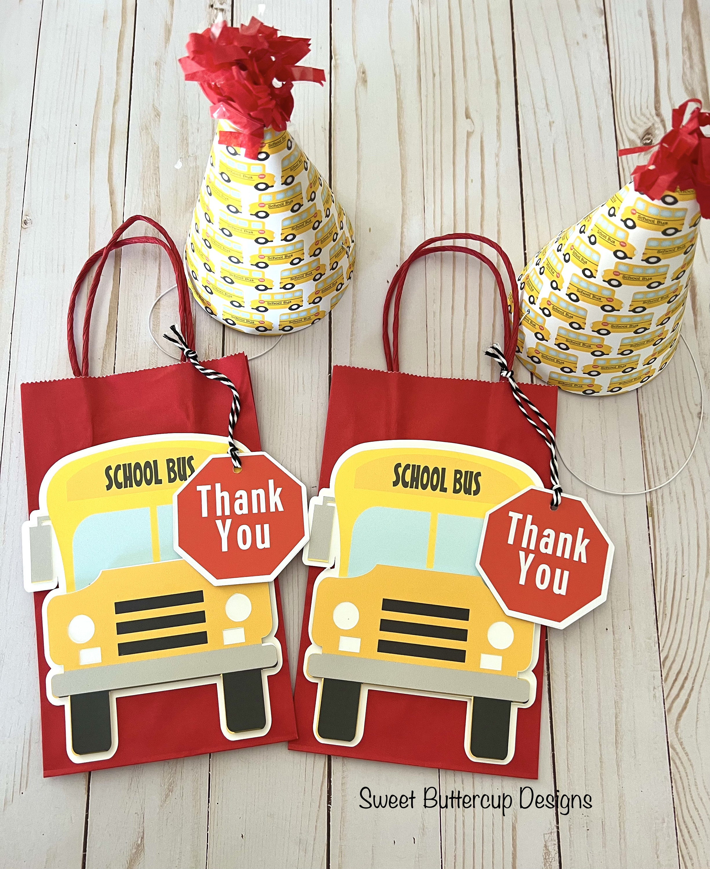 School Bus Party Hats Wheels on the Bus Party Hats School | Etsy