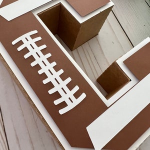 Football Party Free Standing 3D Letters & Numbers , Football Theme ...