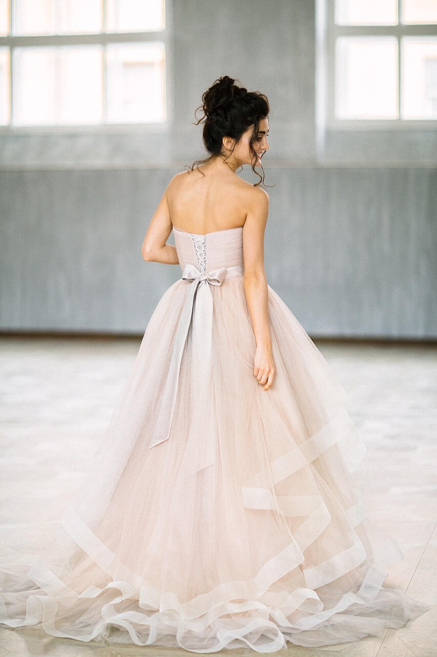 Beige wedding dress Melody bridal dresses bridal gowns | Etsy