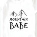 Mountain Babe Baby Onesie® Outdoorsy Baby Clothes Unisex - Etsy