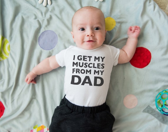 Muscle Baby Onesie Fitness Workout Gym Motivation Muscle Quote Onesie