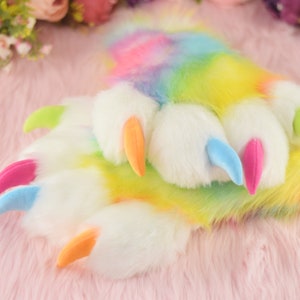 Premade Fursuit Paws - Faux Fur Hand Paws - Fursuit Accessory Paws ...