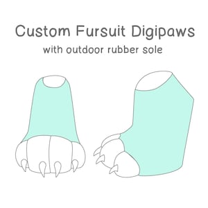 Outdoor Digigrade Feetpaws in Custom Colors - Fursuit Partial ...