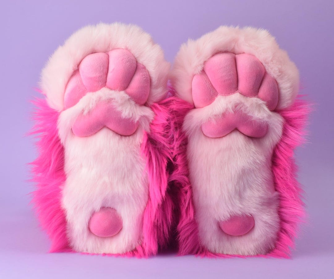 Sockpaws Fursuit Feetpaws, Mochi Paw Socks, Mochi Paws Faux Fur Paws ...