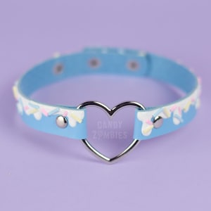 Choker Icing Sprinkles Light Baby Blue White Pastel Rainbow Cute Kawaii ...