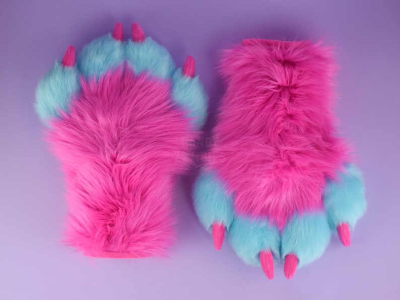 Fursuit Furry Paws Made From Faux Fur - Premade Fursuit Paws for Your ...