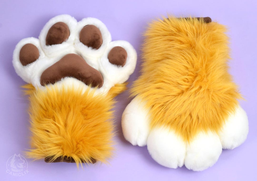 Fursuit Mochi Paws Gloves, Fursuit Handpaws, Faux Fur Paws, Fursuit ...