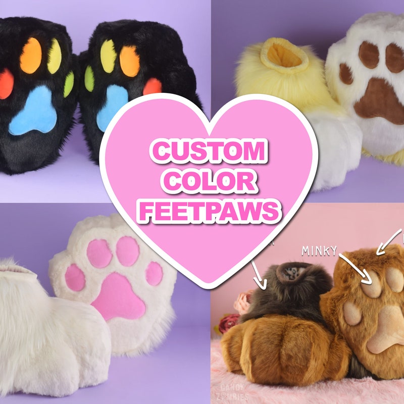 Furry Feet Paws - Etsy