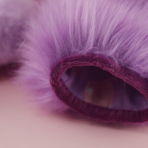 Faux Fur Paws Violet Purple Grape Lilac Lavender Puffy Paws With Soft ...