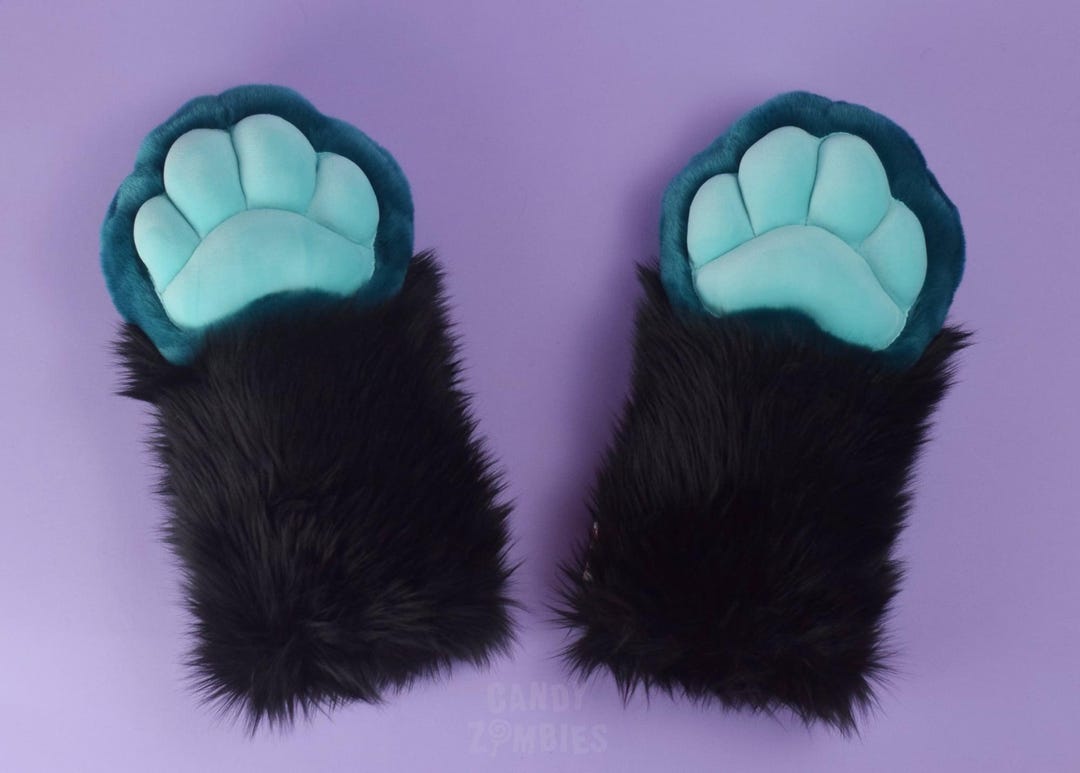 Fursuit Mochi Paws - Faux Fur Paws - Fursuit Premade Paws - Furry Hand ...