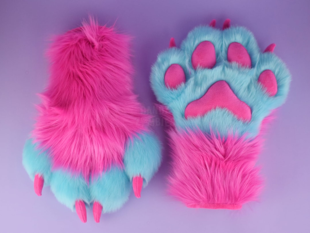 Fursuit Furry Paws Made From Faux Fur - Premade Fursuit Paws for Your ...