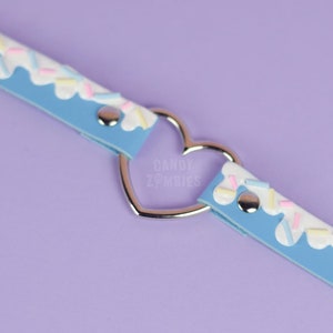 Choker Icing Sprinkles Light Baby Blue White Pastel Rainbow Cute Kawaii ...