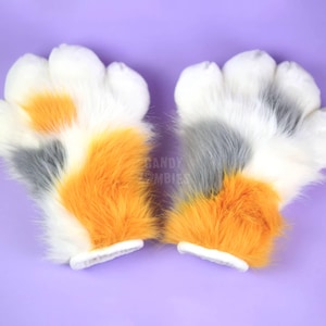 Fursuit Mochi Paws - Fursuit Handpaws - Calico Cosplay Fursuit - Furry ...