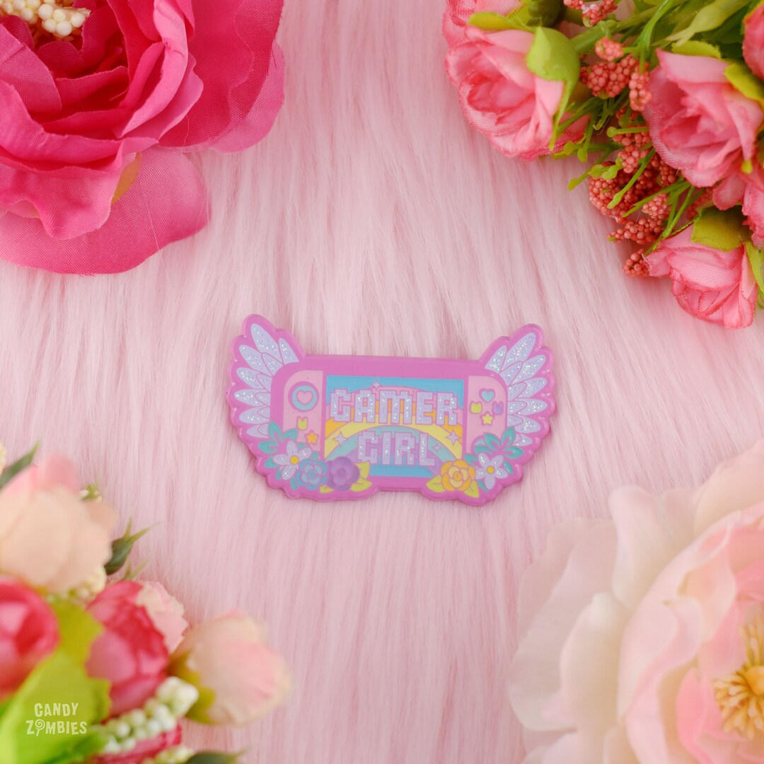 ENAMEL PIN VIDEOGAME Gamer Girl Magical Girl Soft Enamel Pin Pin Kawaii ...