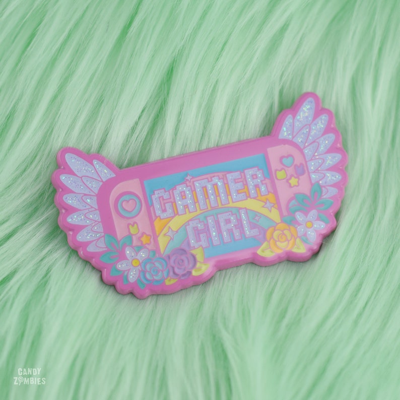 ENAMEL PIN VIDEOGAME Gamer Girl Magical Girl Soft Enamel Pin - Etsy