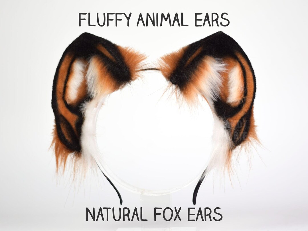 Fox Ears Therian Gear - Anime Cosplay Ears - Fluffy Kitsune Ears ...