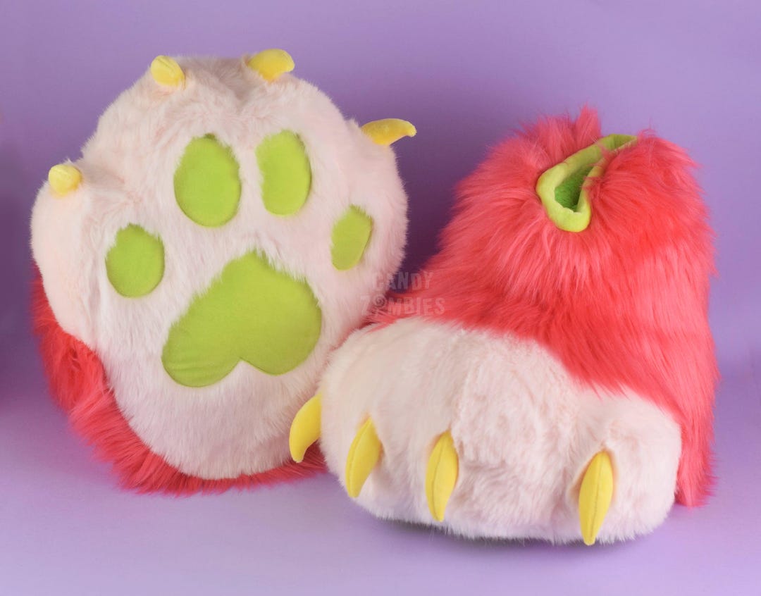 Indoor Fursuit Paws - Fursuit Feet Paws - Plantigrade Furry Paws ...