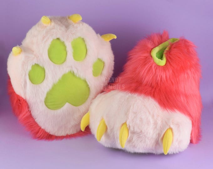 Indoor Fursuit Paws - Fursuit Feet Paws - Plantigrade Furry Paws ...