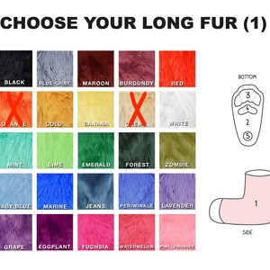 Sockpaws Fursuit Feetpaws Faux Fur Paws in Custom Colors BYO DIY ...