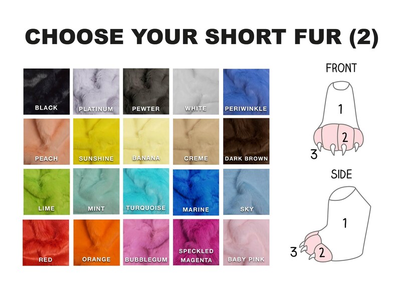 Outdoor Digigrade Feetpaws in Custom Colors - Fursuit Partial ...