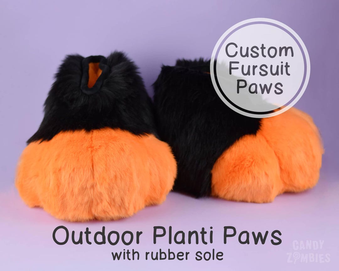 Outdoor Feetpaws Custom Color - Fursuit Partial - Plantigrade Feetpaws ...