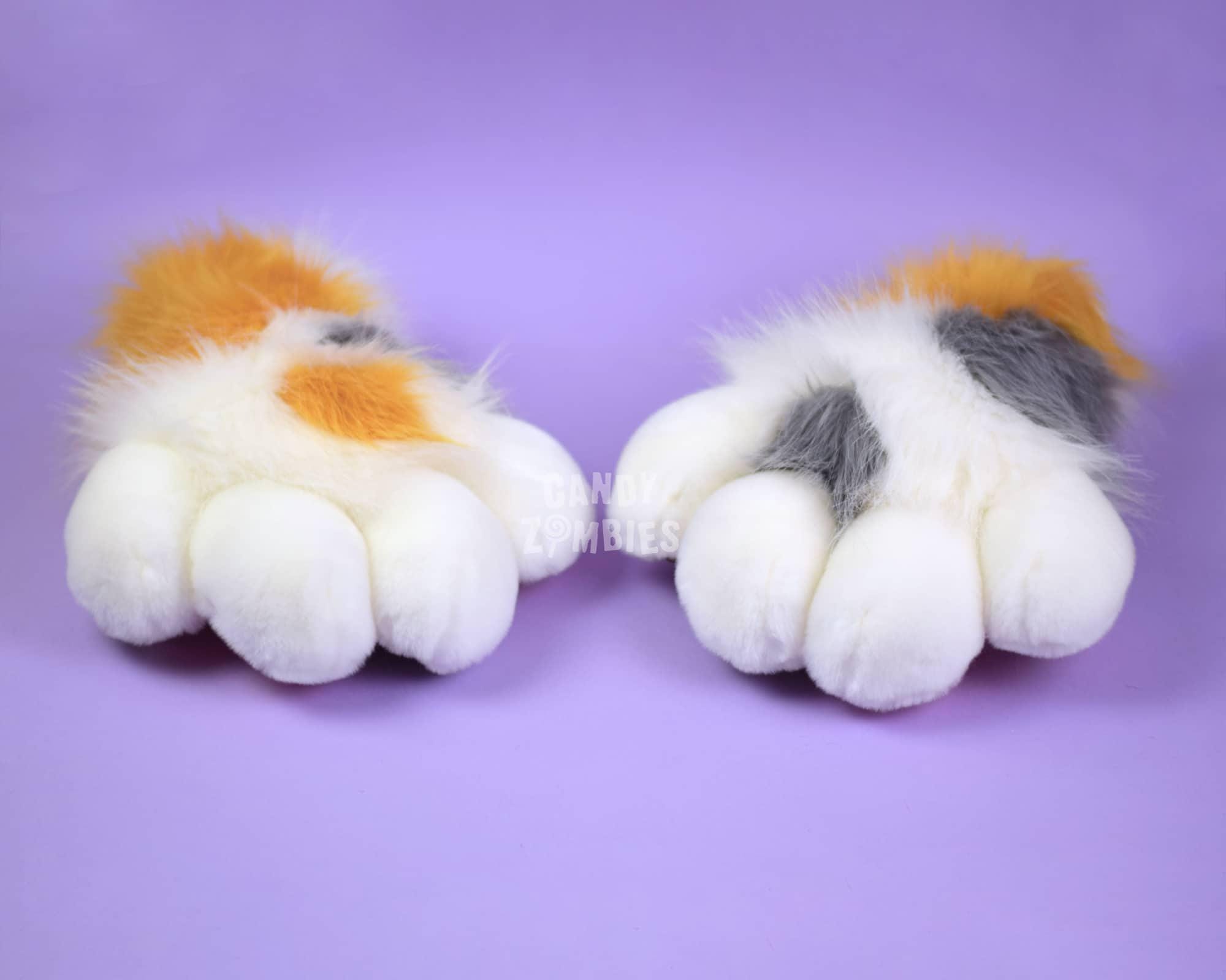 Fursuit Mochi Paws - Fursuit Handpaws - Calico Cosplay Fursuit - Furry ...