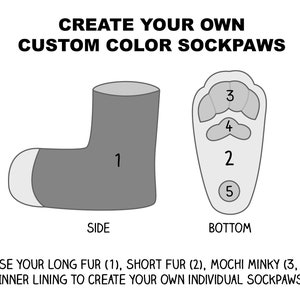 Sockpaws Fursuit Feetpaws Faux Fur Paws in Custom Colors BYO DIY ...