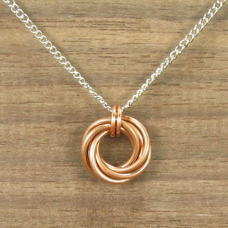 Infinity Copper Necklaces - Etsy