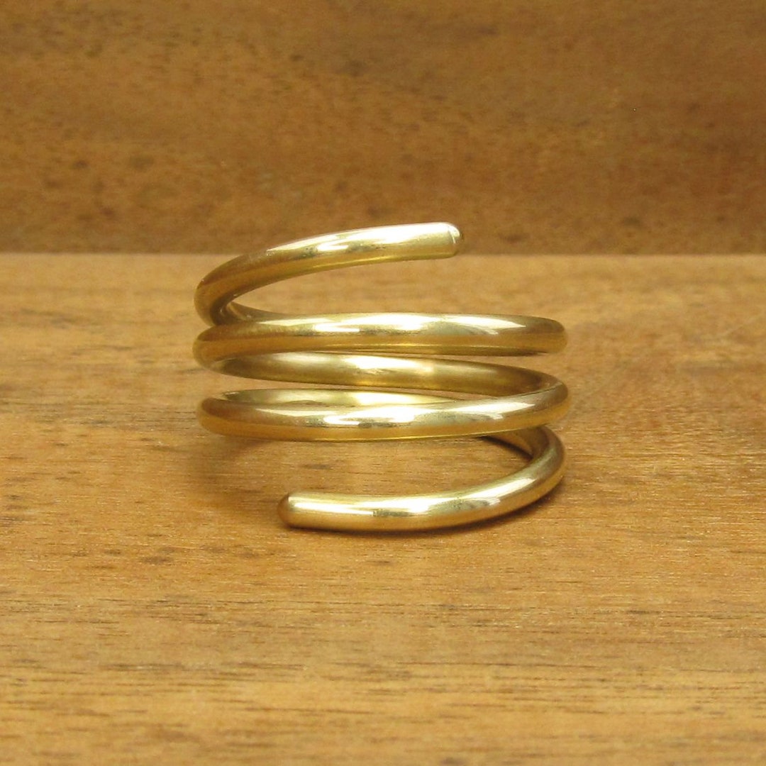 Ten Gauge Solid Brass Wire Ring, Handmade, Anti-viral, Stout, Men Women ...