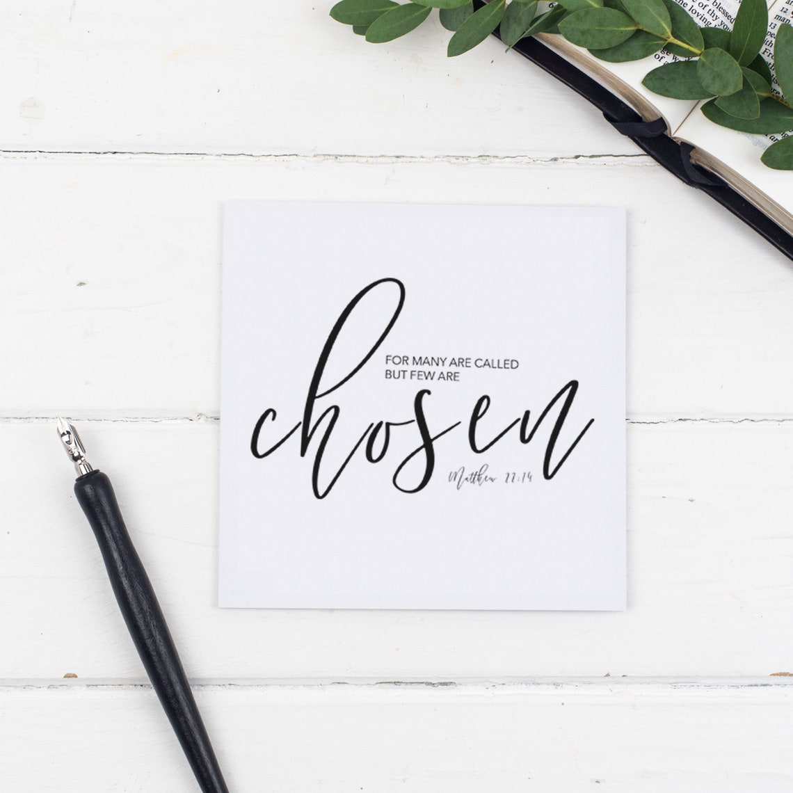 Chosen Card, Christian Greetings Card, Blank Card, Ordination Card ...