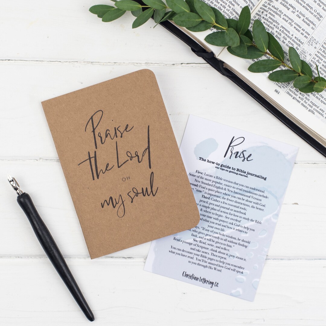Christian Mini 'praise' Journal, Prayer Journal, Bible Journal, Kraft ...