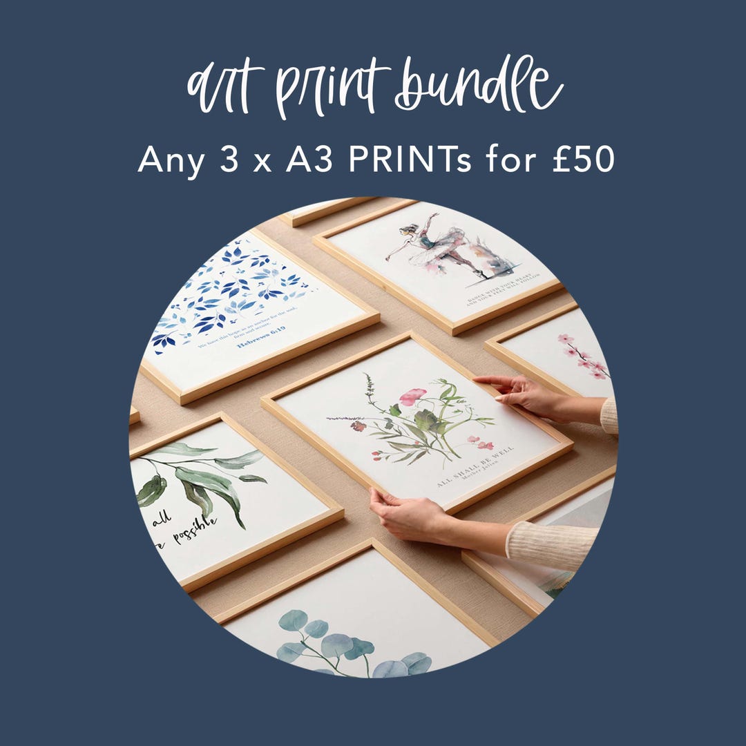 A3 Print Bundle, Posters, Gallery Wall Deal, Sale, Discount Print Set ...