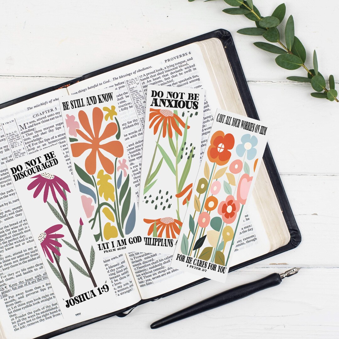Be Still Retro Christian Bookmarks, Christian Gifts, Colourful ...