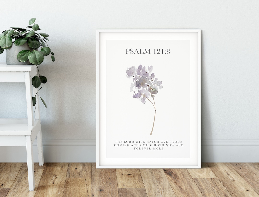 Christian Bible Verse Faith Print - the Lord Will Watch Over Your ...