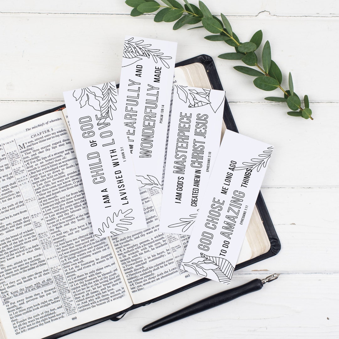 Fearfully and Wonderfully Made Colour-in Christian Bookmarks, Christian ...