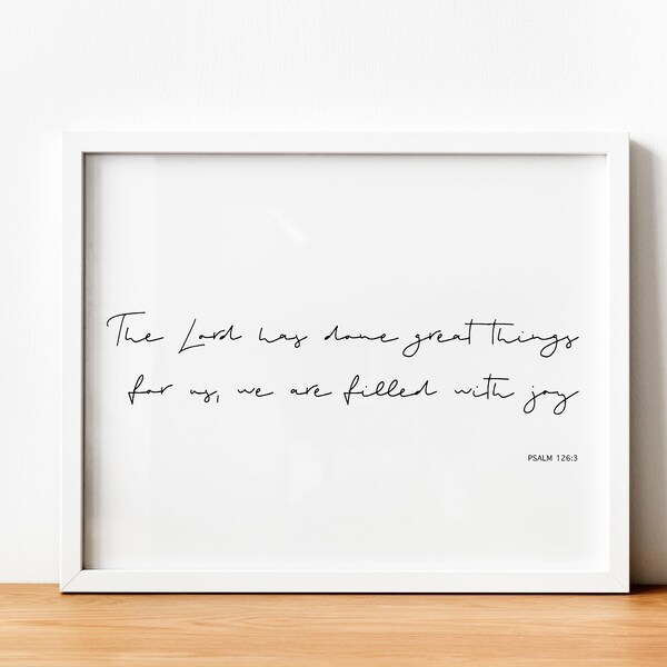 Psalm 126 3 - Etsy