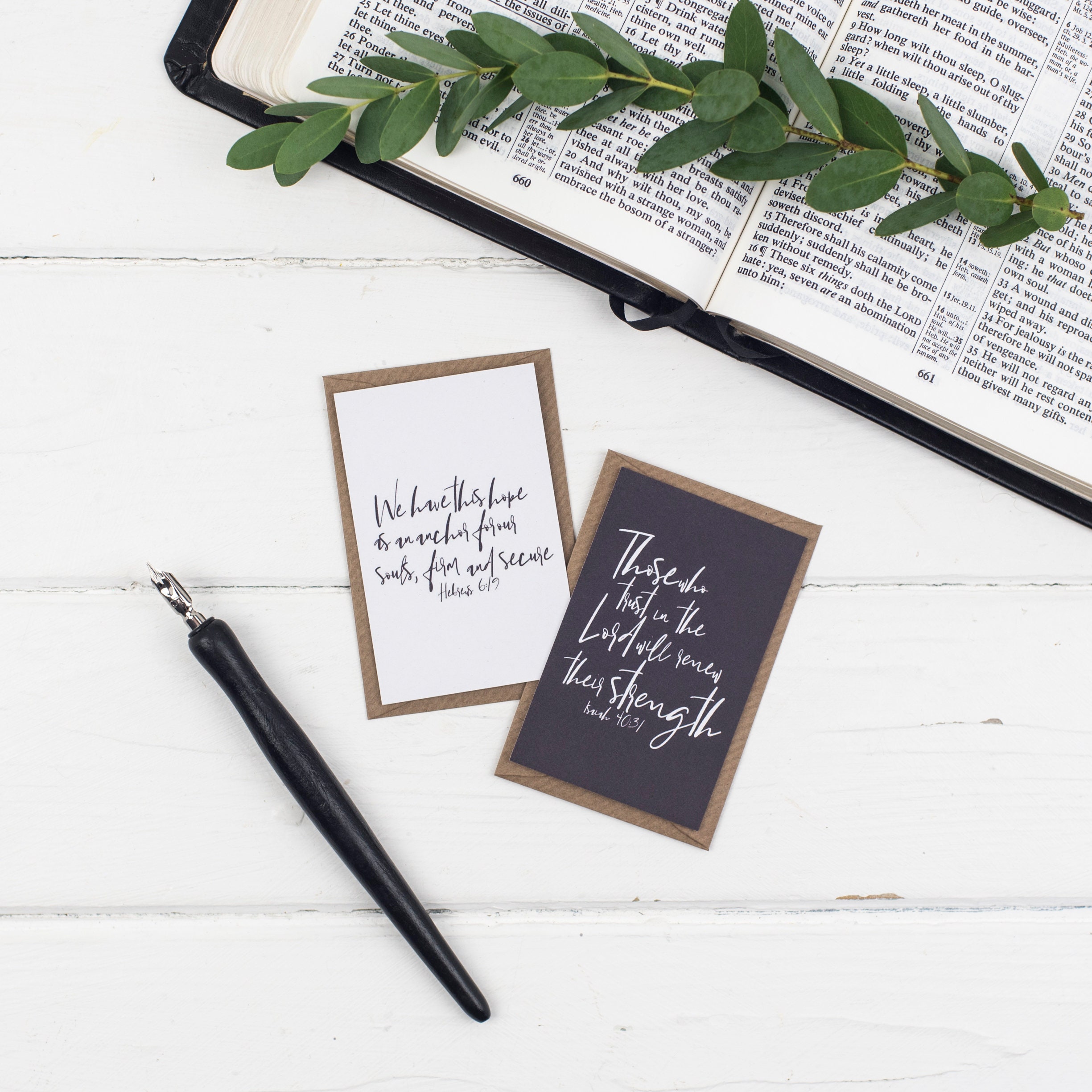 Christian Contemporary Mini Scripture Cards Christian Gifts | Etsy UK