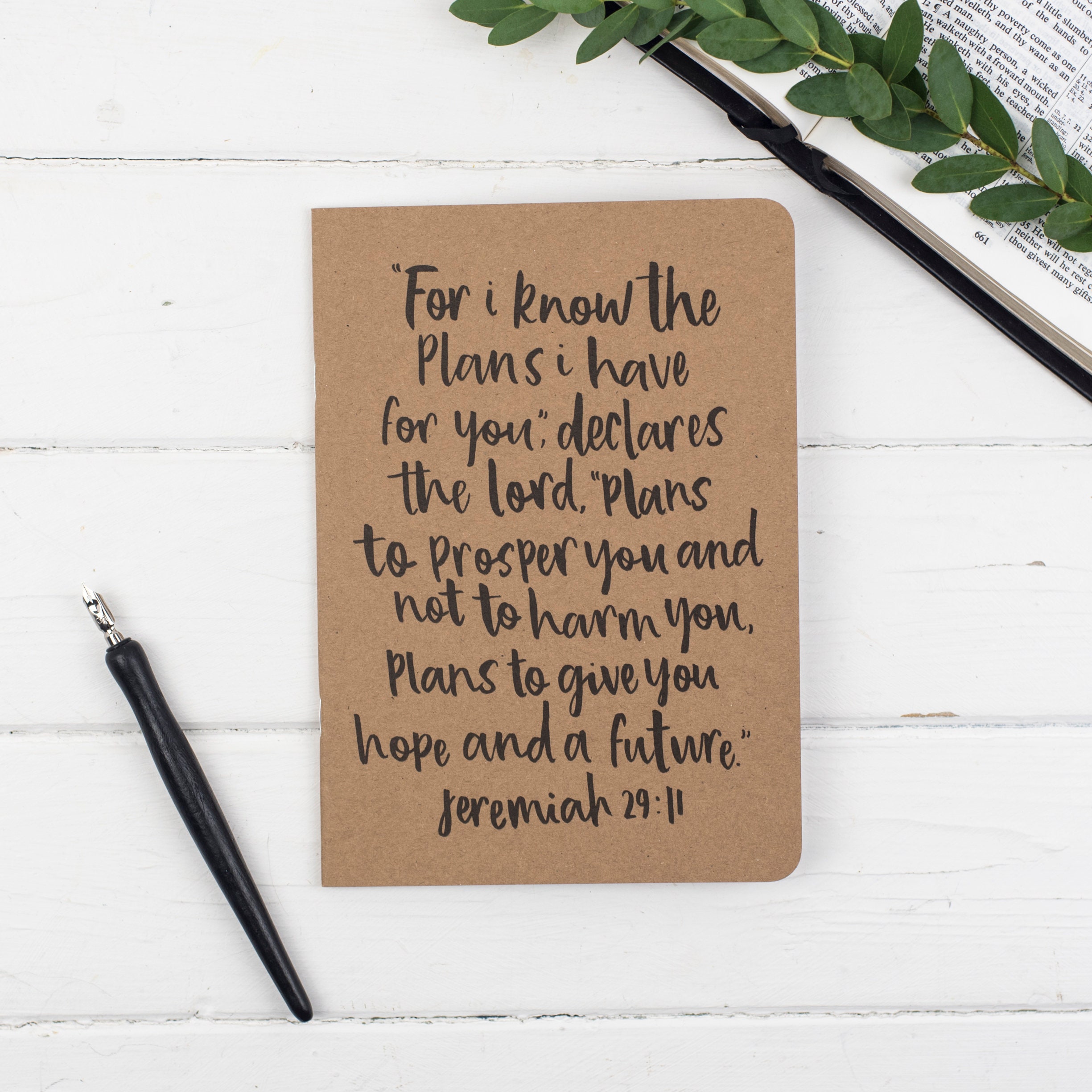 For I Know The Plans Christian Prayer Journal Jeremiah 29:11 | Etsy