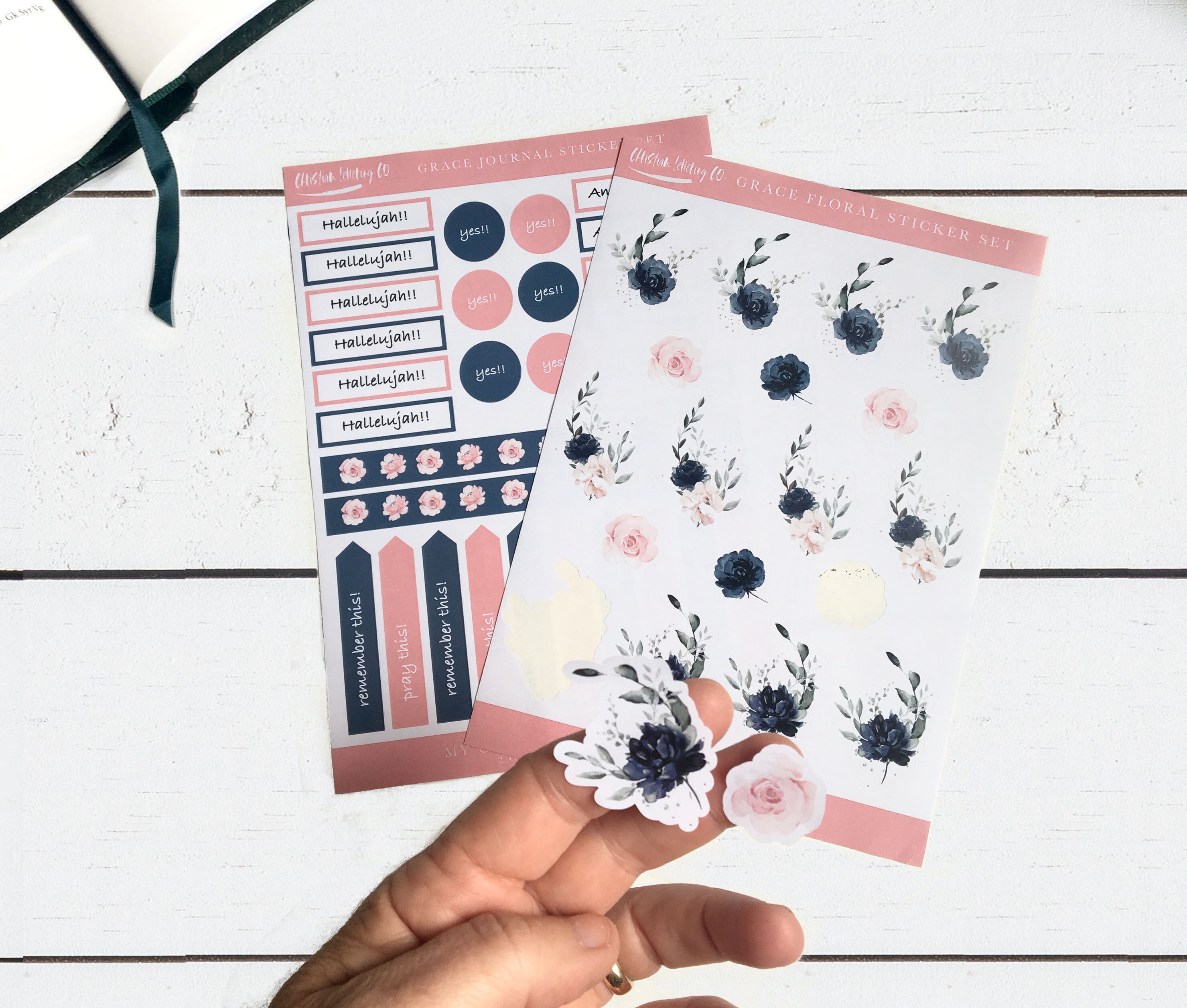 Bible Journaling Sticker Set Grace Christian Gift Sticker - Etsy