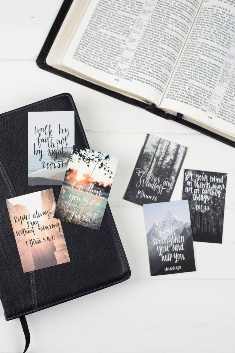 Faith Mini Scripture Cards pack of Six Christian Bible | Etsy