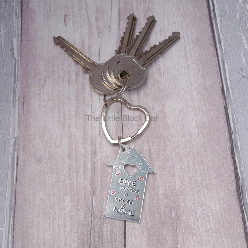 Home Keyring New Home Gift Home Key Chain House Key Chain | Etsy