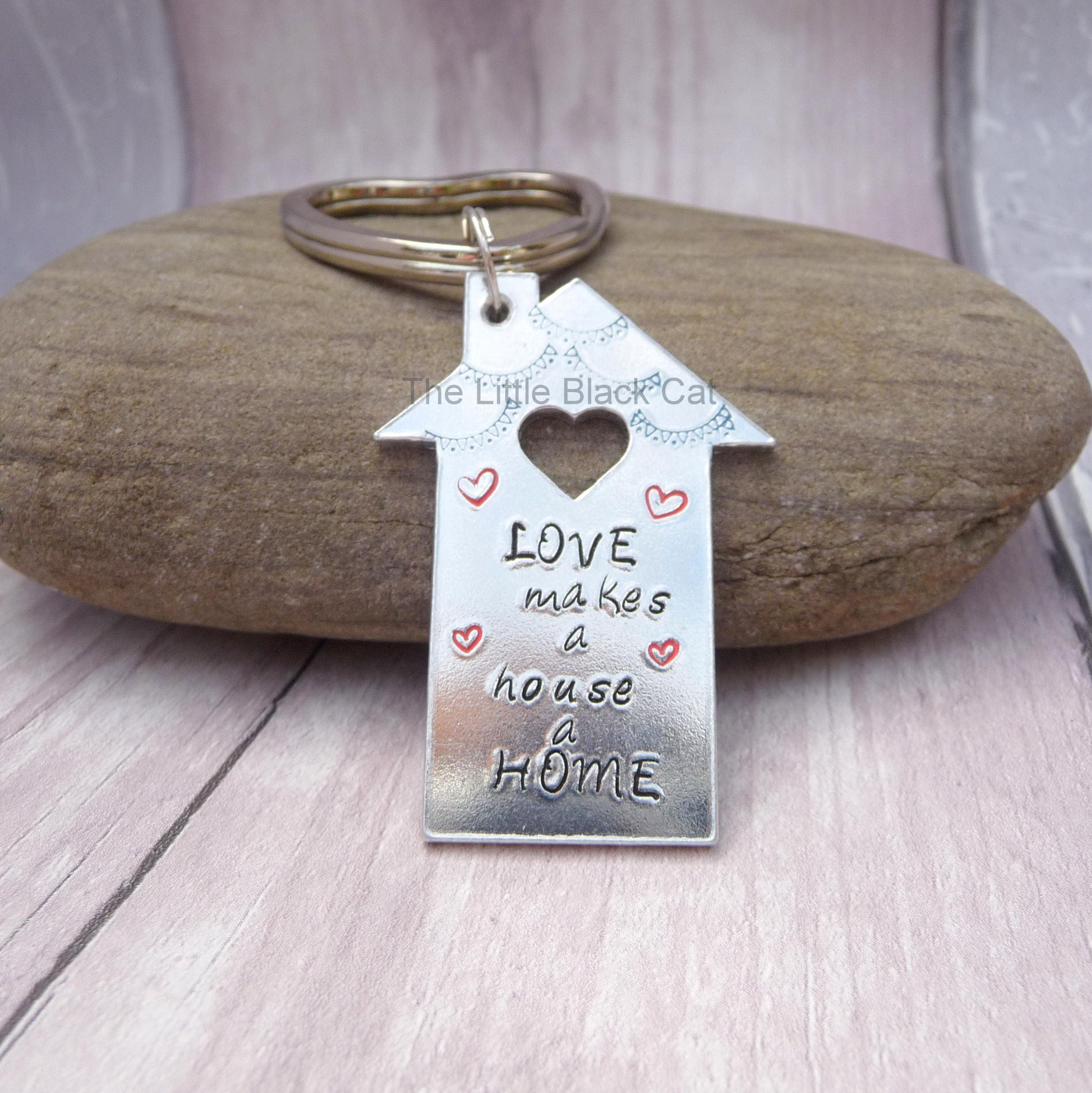 Home Keyring New Home Gift Home Key Chain House Key Chain | Etsy