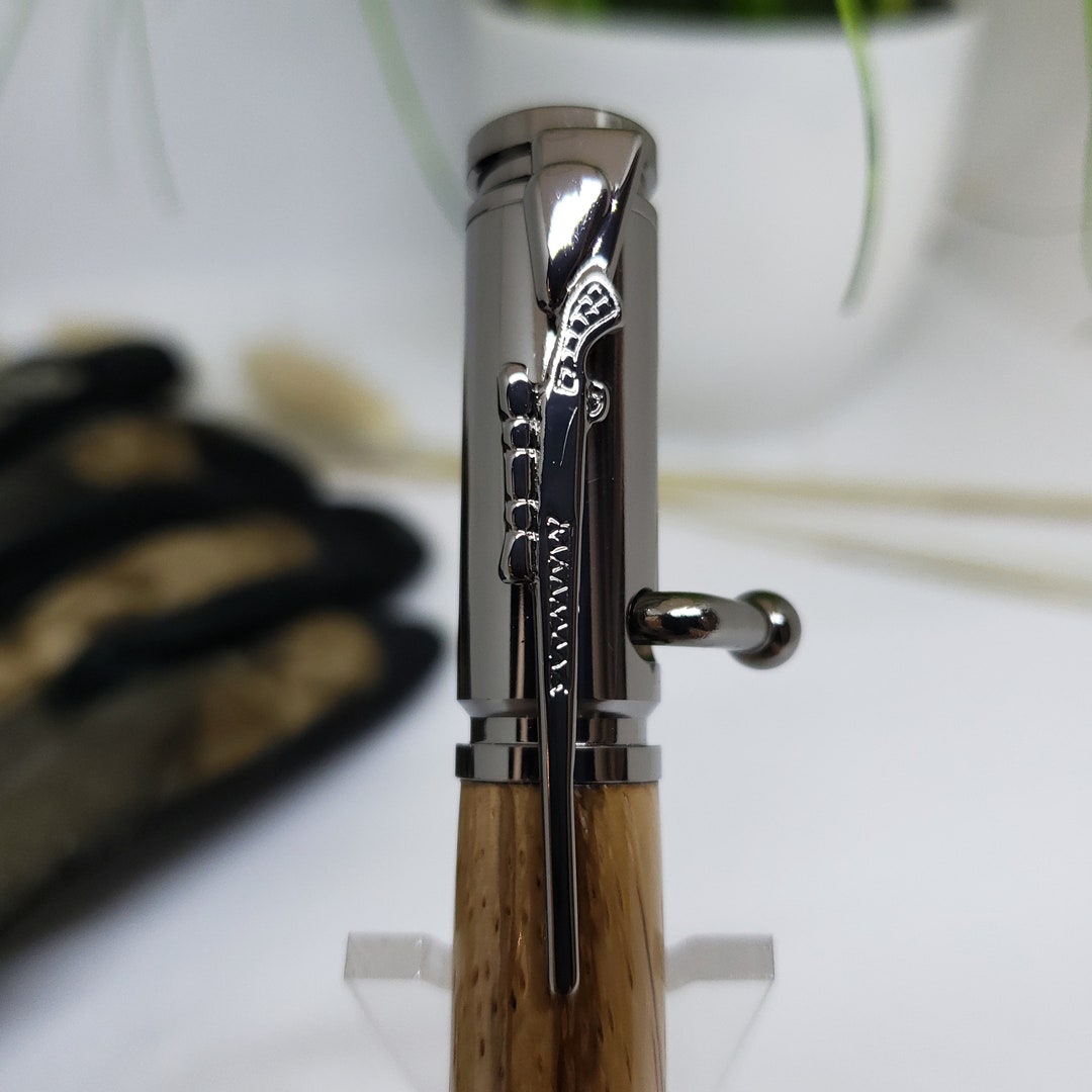 Bolt Action Pen Rifle Clip Gun Metal or Antique Brass Trim - Etsy