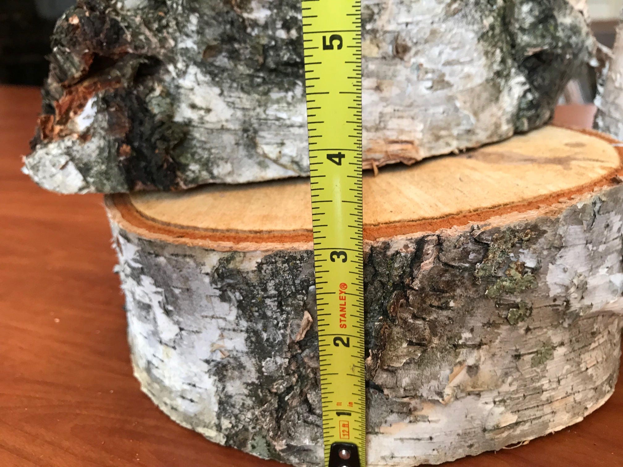 Rustic Wedding Birch Slabs, Thick Tree Slices, Extra Thick Wood Slab ...