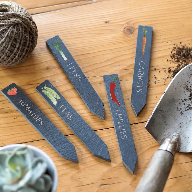 Slate Garden Markers - Etsy