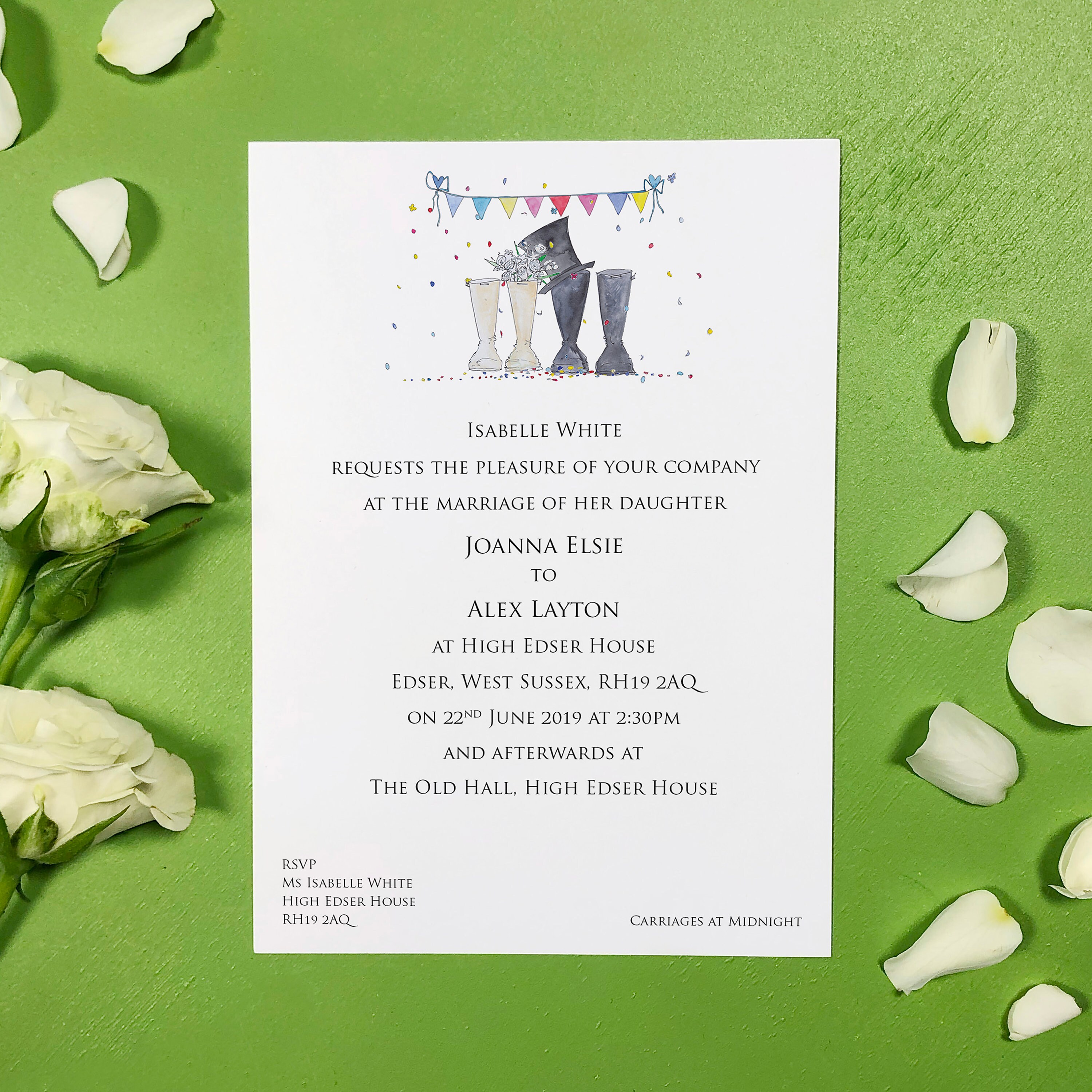 Personalised Welly Boot Wedding Invitations | Etsy