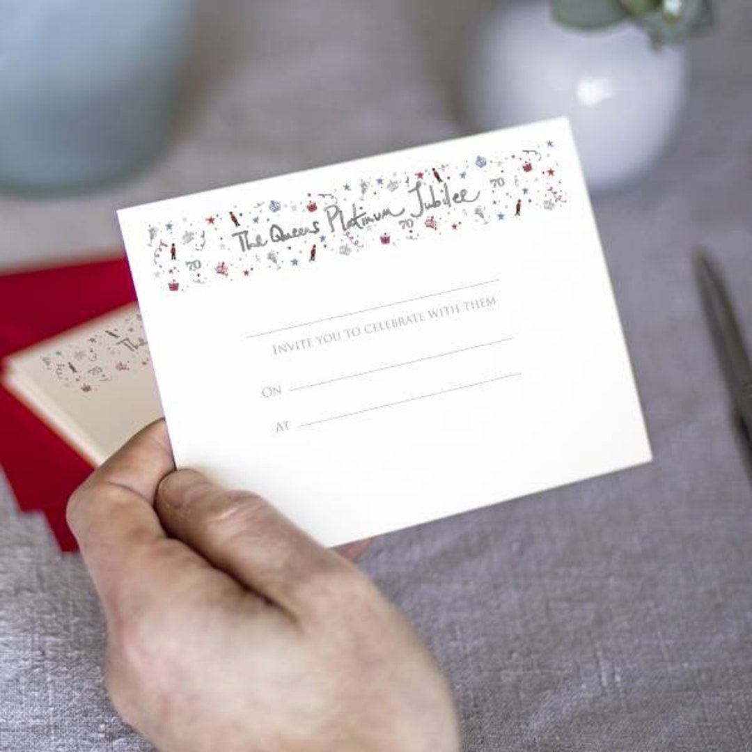 The Queen's Platinum Jubilee Party Invitations - Etsy