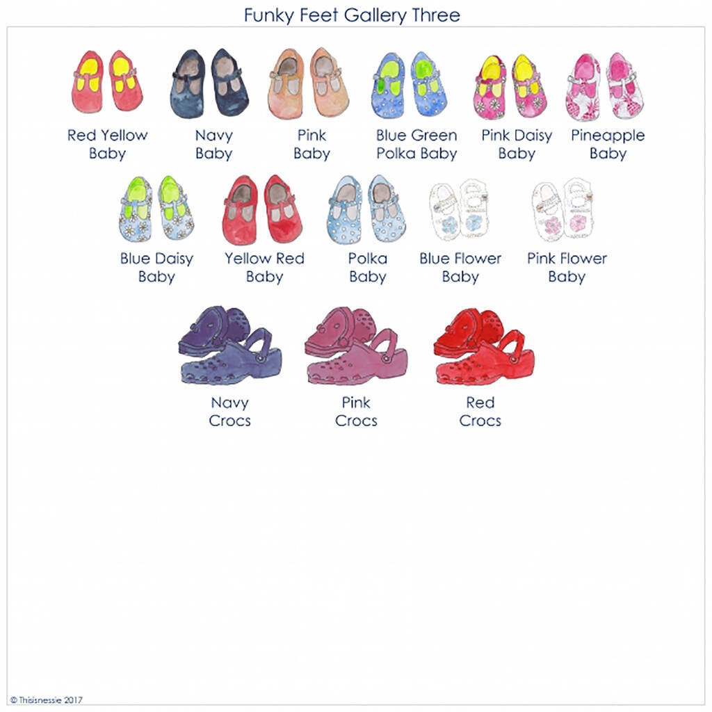 Funky Feet Family Tree Print - Etsy UK