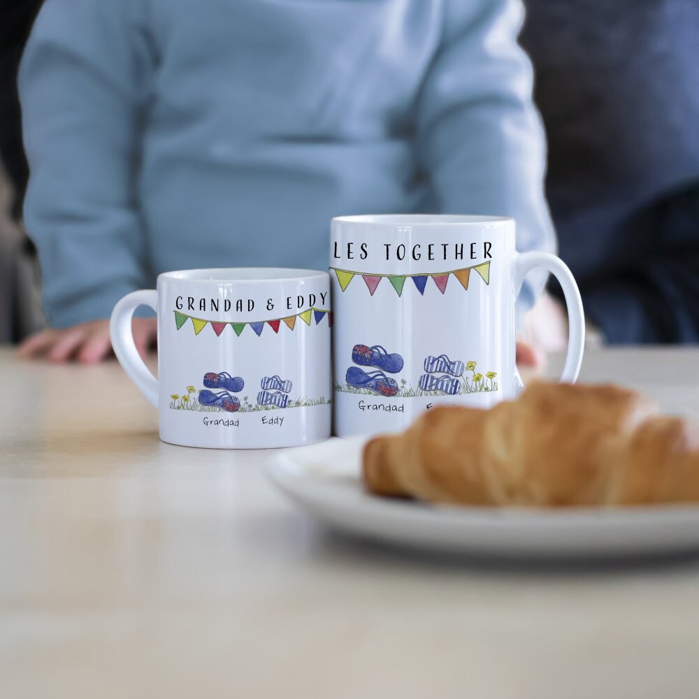 Flip Flop Grandpa and Me Mug Set - Etsy