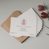Just Moved Announcement Card Personalized With Family Name New Address ...